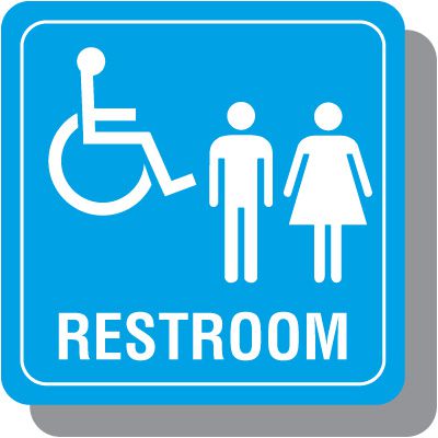 ADA Unisex Restroom Signs | Emedco