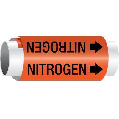 Snap-Around Pipe Markers - Nitrogen | Seton