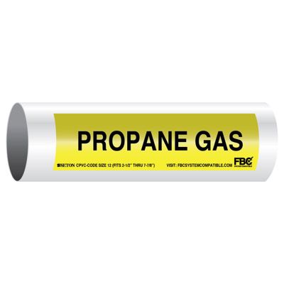 CPVC-Code™ Pipe Markers - Propane Gas | Seton | Seton