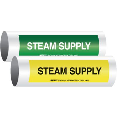 CPVC-Code™ Pipe Markers - Steam Supply | Seton | Seton
