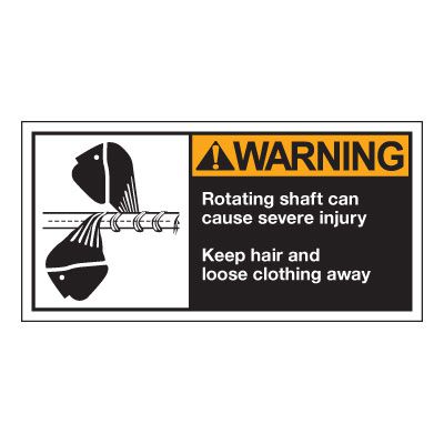 Conveyor Safety Labels - Warning Rotating|Seton Canada | Seton.ca