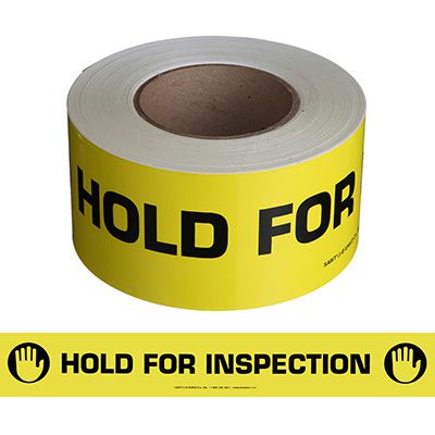 Hold For Inspection Message Tape | Emedco