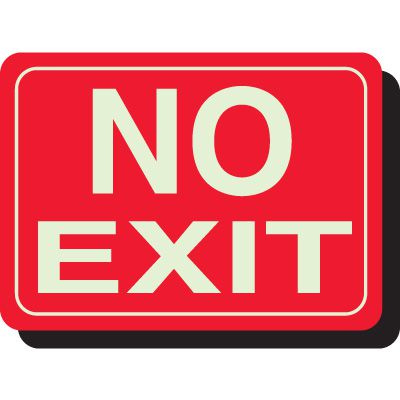 Not An Exit Signs | Clearly Mark Non-Exit Doors | Emedco