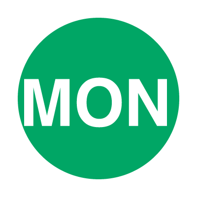 Monday Inventory Control Labels | Emedco