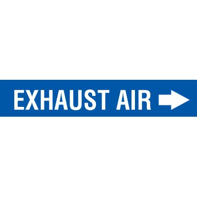 Seton Code™ Exhaust Air Self-Adhesive Duct Markers | Seton
