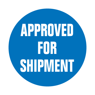 Approved For Shipment Inventory Control Labels | Emedco