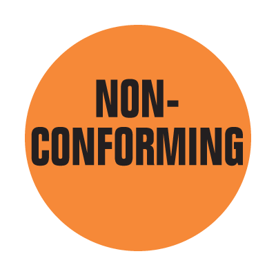 Non-Conforming Inventory Control Labels | Seton | Seton