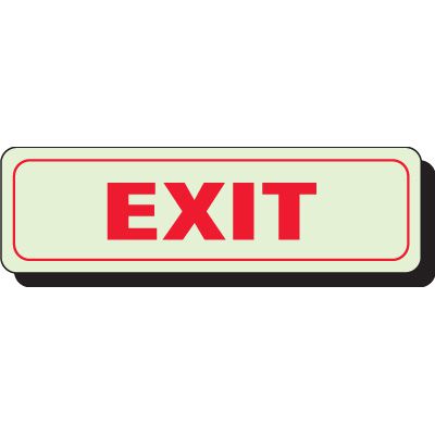 Glow-in-the-Dark Exit Signs & Fire Safety Signage | Emedco