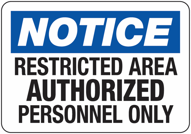 Authorized Personnel Only Signs | Customizable | Seton | Seton