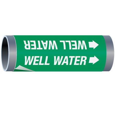 Ultra-Mark® Self-Adhesive High Performance Pipe Markers - Well Water ...