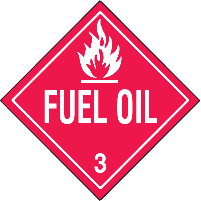 Fuel Oil Hazardous Material Placards | Emedco