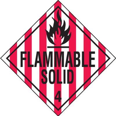 Flammable Solid Hazardous Material Placards | Seton