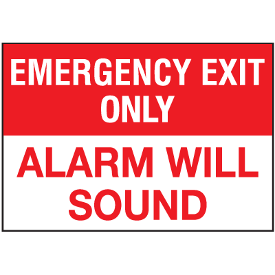 Emergency Alarm Sign