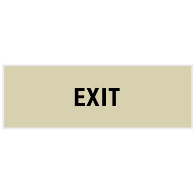 Exit - Engraved Standard Worded Signs | Seton