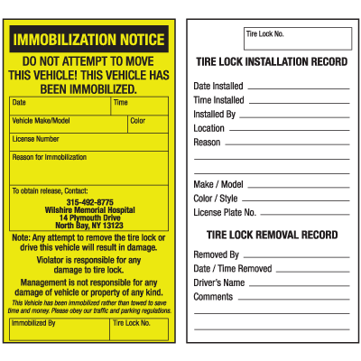 Custom Immobilization Labels | Seton