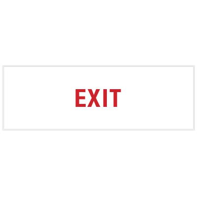 Exit - Engraved Standard Worded Signs | Emedco