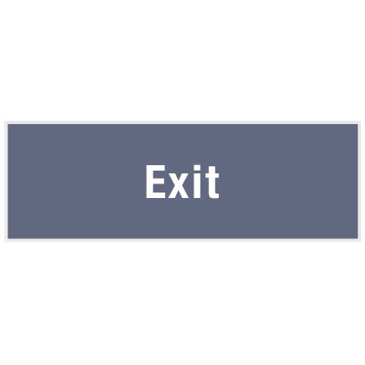 Exit - Engraved Standard Worded Signs | Seton
