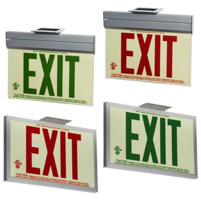 Jessup Glo Brite Photoluminescent UL924 Exit Sign P50 with Frame, Exit ...