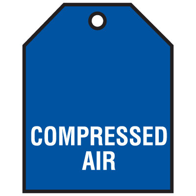 Compressed Air Indicator Tag, Valve Tags, SHIPS FAST! | Seton | Seton