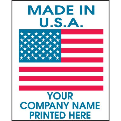Made in the U.S.A. Custom Country Of Origin Labels | Seton