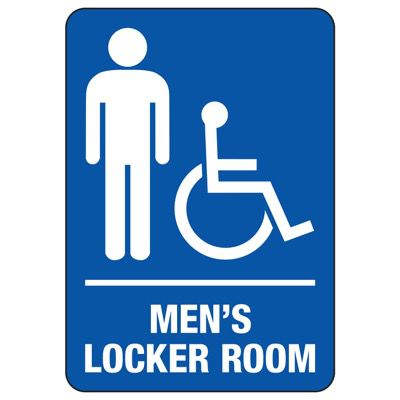Men's Locker Room (Accessibility) - Locker Room Signs | Seton | Seton