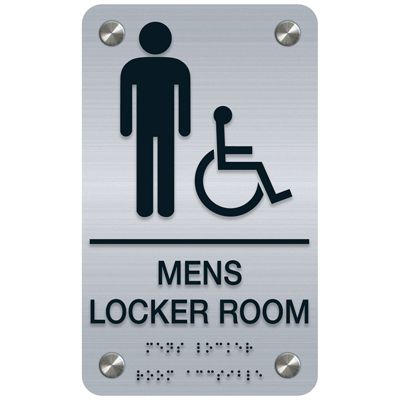 Men's Locker Room Accessibility Signs, Facility Signs, ADA Signs ...