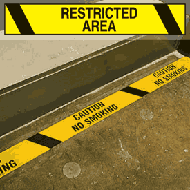 Printed Warning Tapes - Restricted Area|Seton Canada | Seton.ca