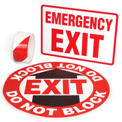 Exit Signs | OSHA & NFPA Compliant Emergency Exit Signage | Emedco