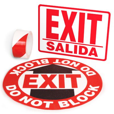 OSHA Compliant Exit Signs | Emergency & Fire Exit Signage | Emedco