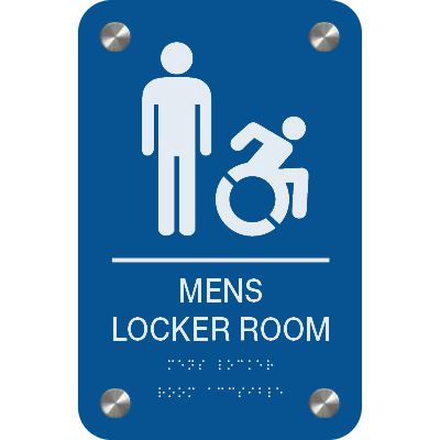 Men's Locker Room - Premium ADA Facility Signs | Seton