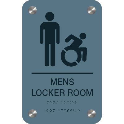 Men's Locker Room - Premium ADA Facility Signs | Seton