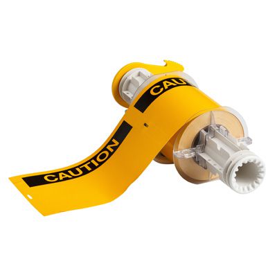 BBP®85 Series Label: Vinyl, OSHA CAUTION, Black on Yellow, 4 in H x 6 ...