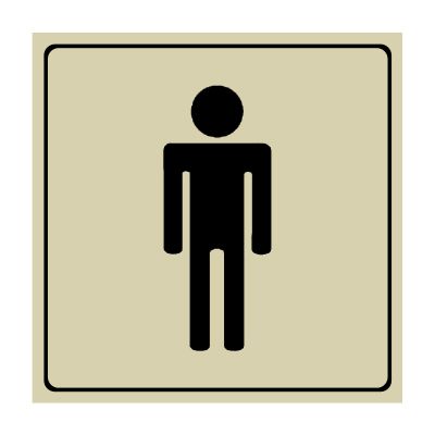Engraved Men's Restroom Sign | Seton Canada | Seton.ca