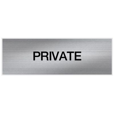 Private - Engraved Standard Wording Signs | Emedco