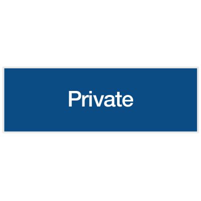 Private - Engraved Door Signs | Seton