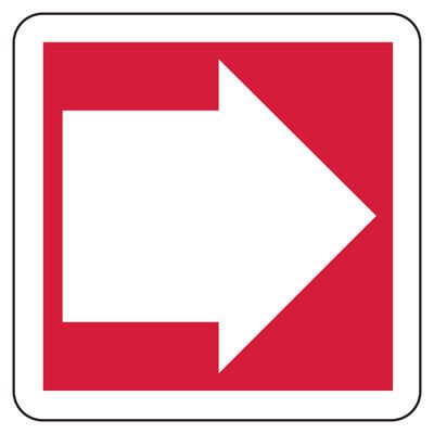 Directional One-Way Arrow Sign | Emedco