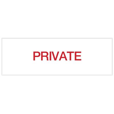 Private - Engraved Standard Wording Signs|Seton Canada | Seton.ca