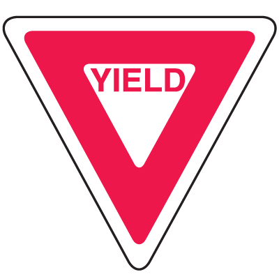 Engineer Grade Reflective Yield Sign - High Visibility, Durable | Seton.ca