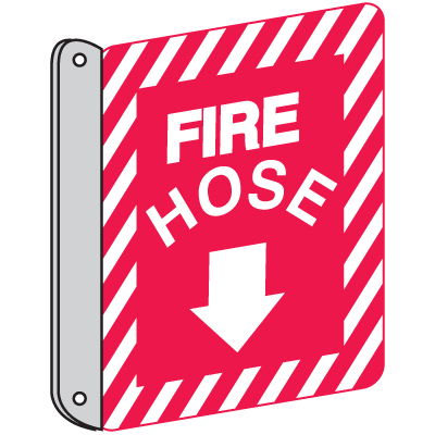Fire Hose Sign - Two-Sided | Seton
