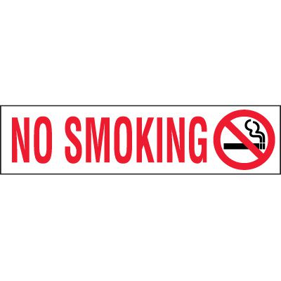 No Smoking Label (w/ Symbol) | Emedco