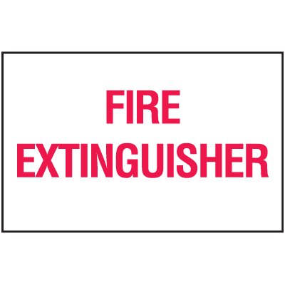 Fire Extinguisher Sign - Polished Plastic Signs|Seton Canada | Seton.ca