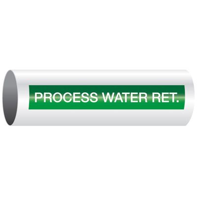 Process Water Return - Self-Adhesive Pipe Markers | Emedco