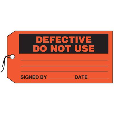 defective do not use