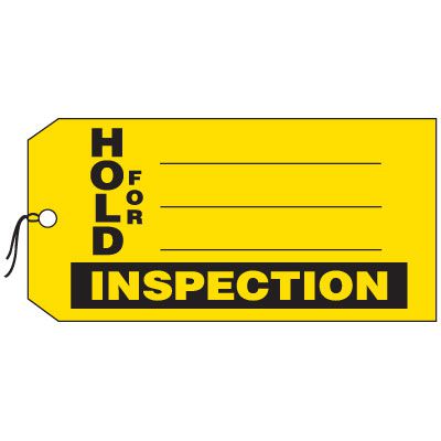 Production Control Tags - Hold For Inspection|Seton Canada | Seton.ca
