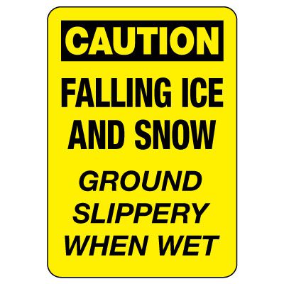 Ice & Snow Warning Signs | Alert People to Potential Hazards | Seton