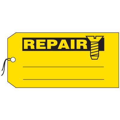 Production Control Tags - Repair (with screw graphic)|Seton Canada ...