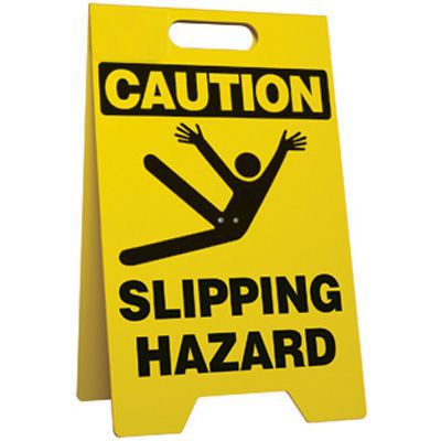 Caution Slipping Hazard - Floor Stand | Seton