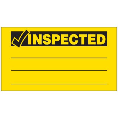 Inspected Production Status Labels | Seton | Seton