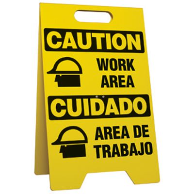 Danger Hot Portable Floor Stand | Emedco