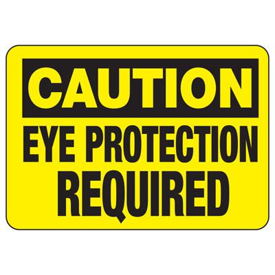 OSHA & ANSI Eye Protection Signs | Safety Glasses & Goggles | Emedco